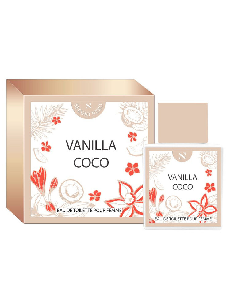 Туалетная вода Sergio Nero "Vanilla Coco", женская, гурманская, 50мл