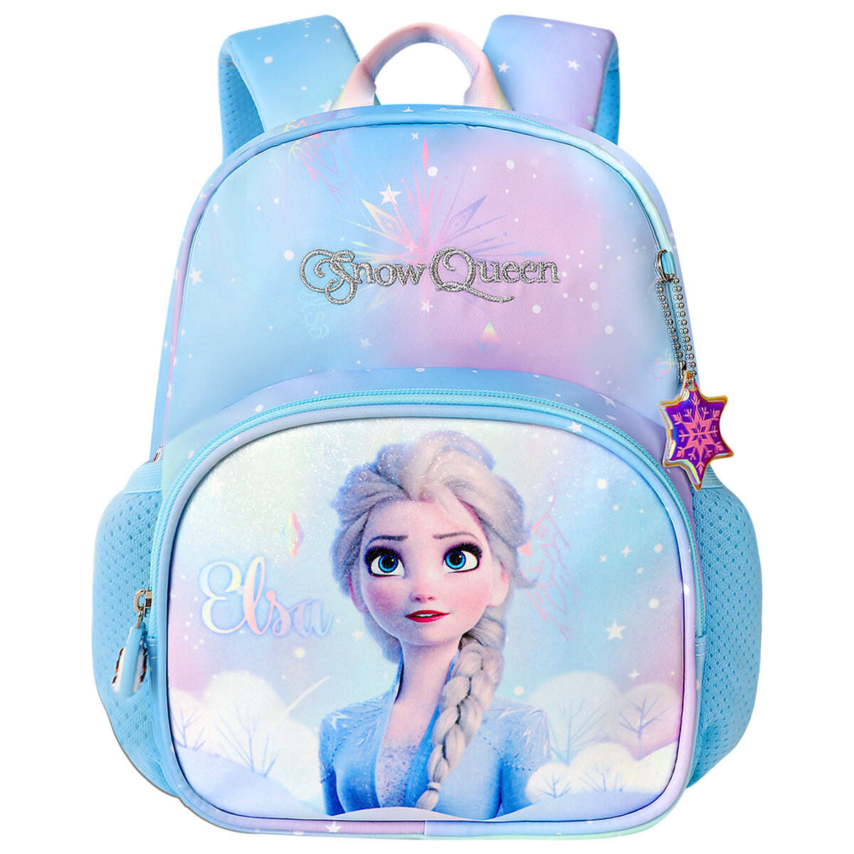 Школьный рюкзак детский Disney Small Multicolor, elsa gradient blue, полиэстер