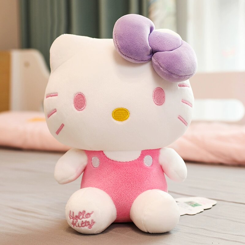 Кукла hellokitty Hello Kitty, плюшевая игрушка, кукла hello kt, подарок на день рождения для девочки Розовый ремешок