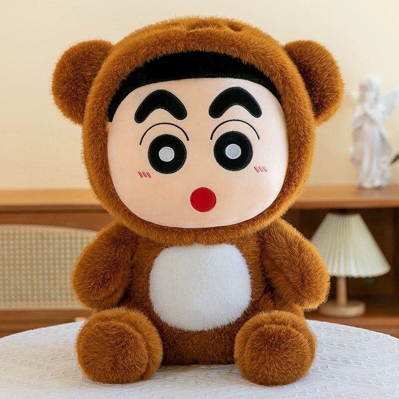 Мелкий Шин-чан превращается в плюшевую игрушку: кролика, лягушки, плюшевого медведя, игрушку из автоматов с призами,