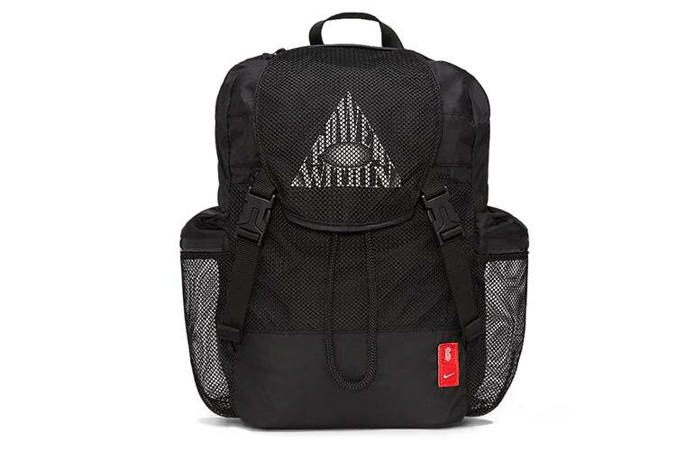 Рюкзак унисекс Nike Polyester Regular, черный/красный