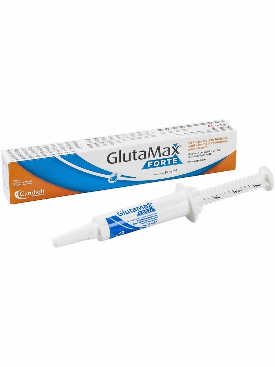 Кормовая добавка для собак и кошек Candioli ГлютаМакс Форте в виде пасты, 15 мл
