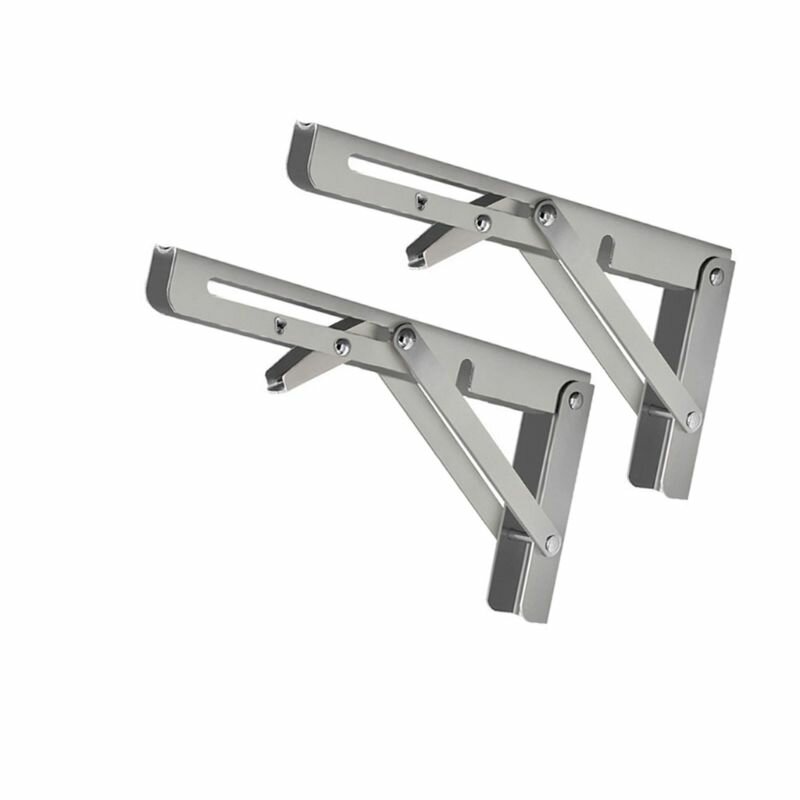 Складной настенный кронштейн для полки из нержавеющей стали-6 дюймов тип B серебристый