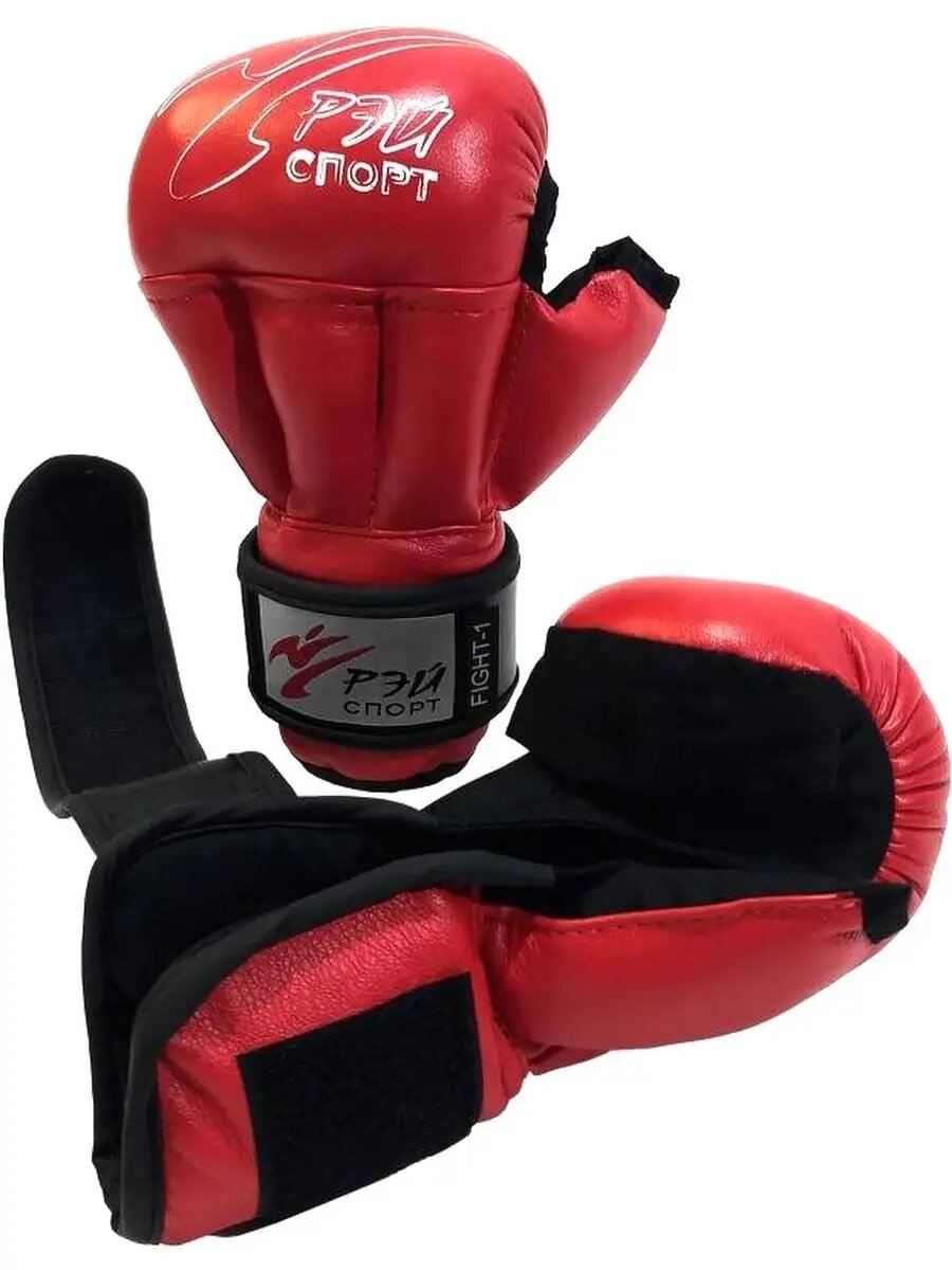 Перчатки для рукопашного боя FIGHT-12 oz красные (L)