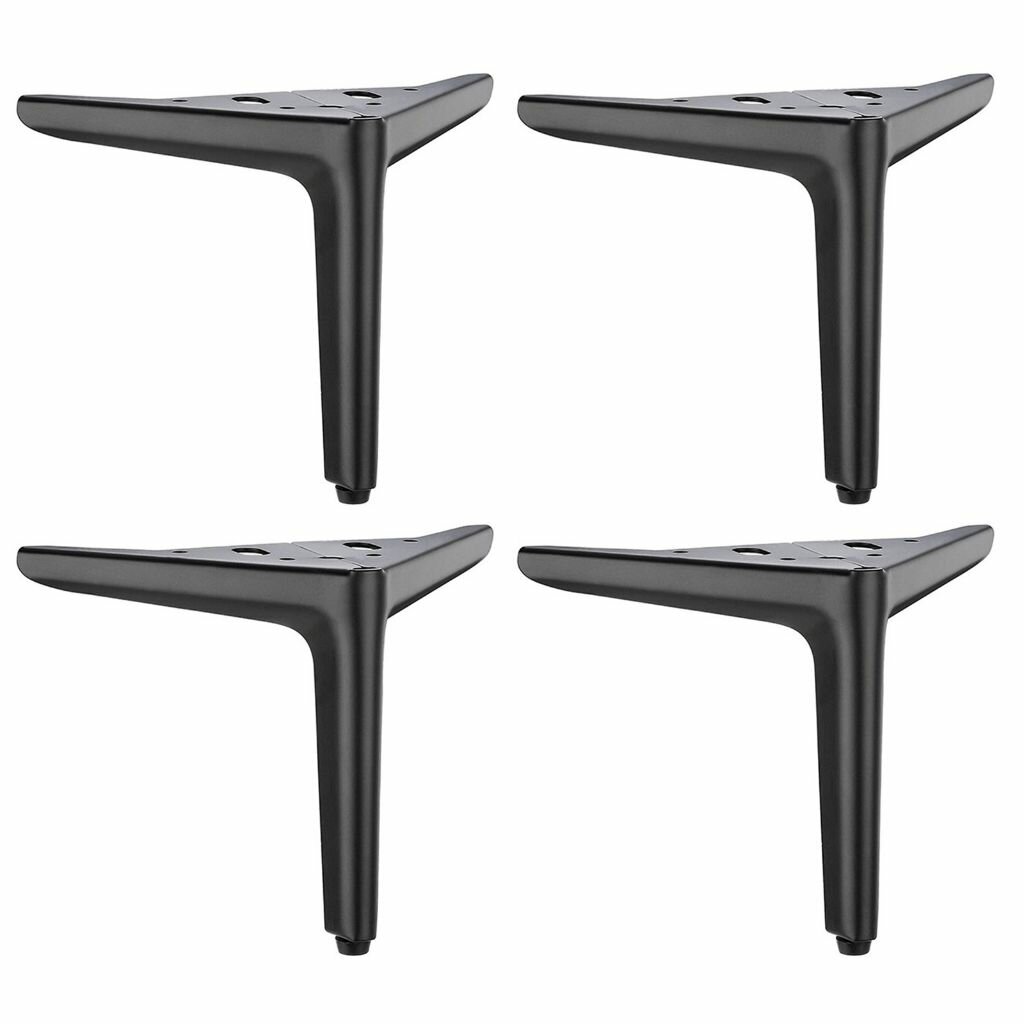 Металлические ножки для мебели, - Матово-черный 10 см