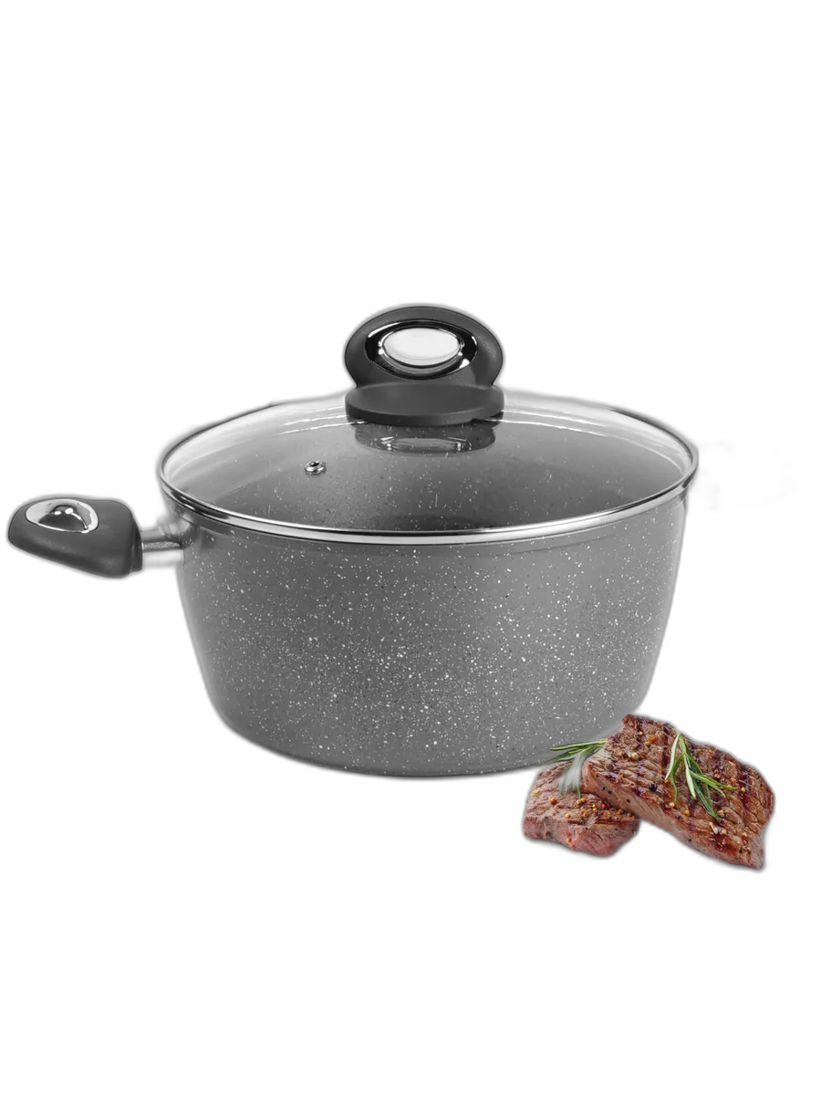 Кастрюля 3.5 л с крышкой 24 см Stonehenge