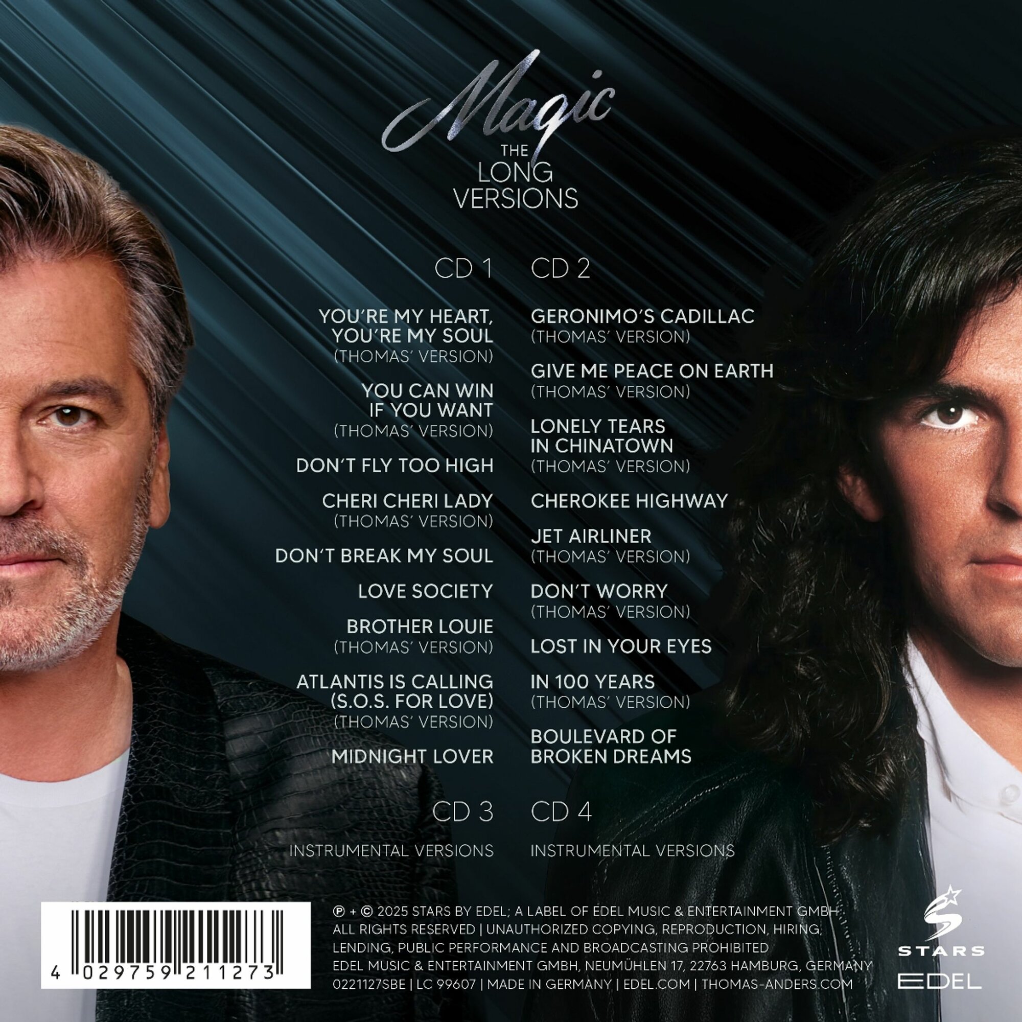 Компакт-диск Thomas Anders: Sings Modern Talking: MAGIC The Long Versions на 4 CD (4 CD) — фото 1