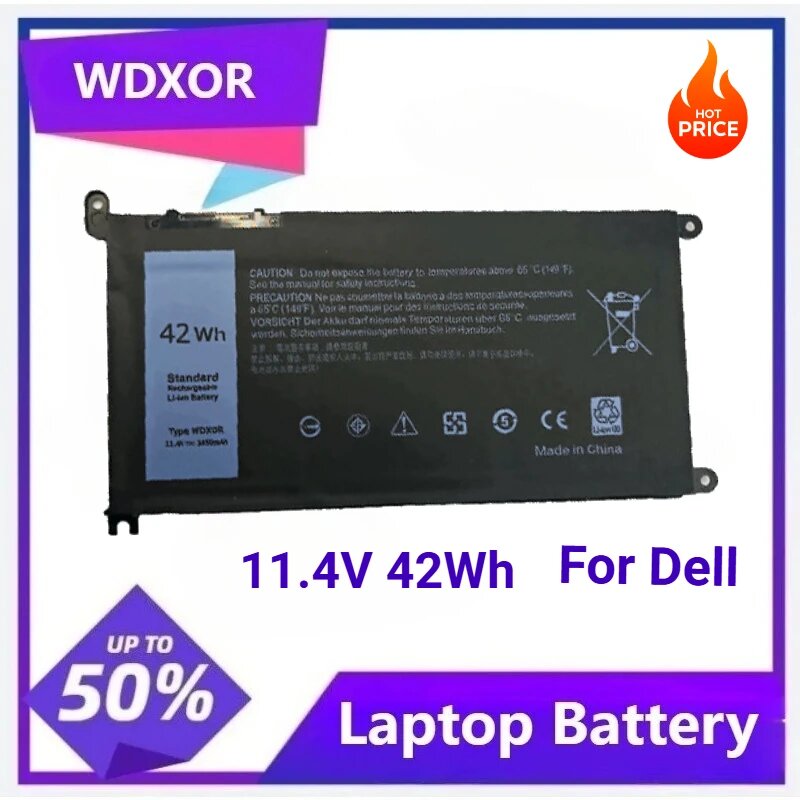 Аккумулятор для ноутбука Dell Inspiron WDX0R 42Втч