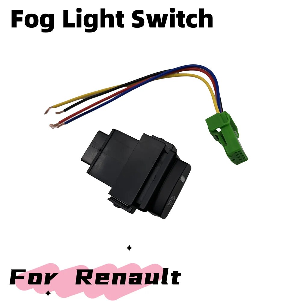 Высокоточный 12 В, оригинальный размер, 5-контактный переключатель включения-выключения автомобиля, противотуманный фонарь для Renault Laguna Megane Scenic Trafic Espace Master