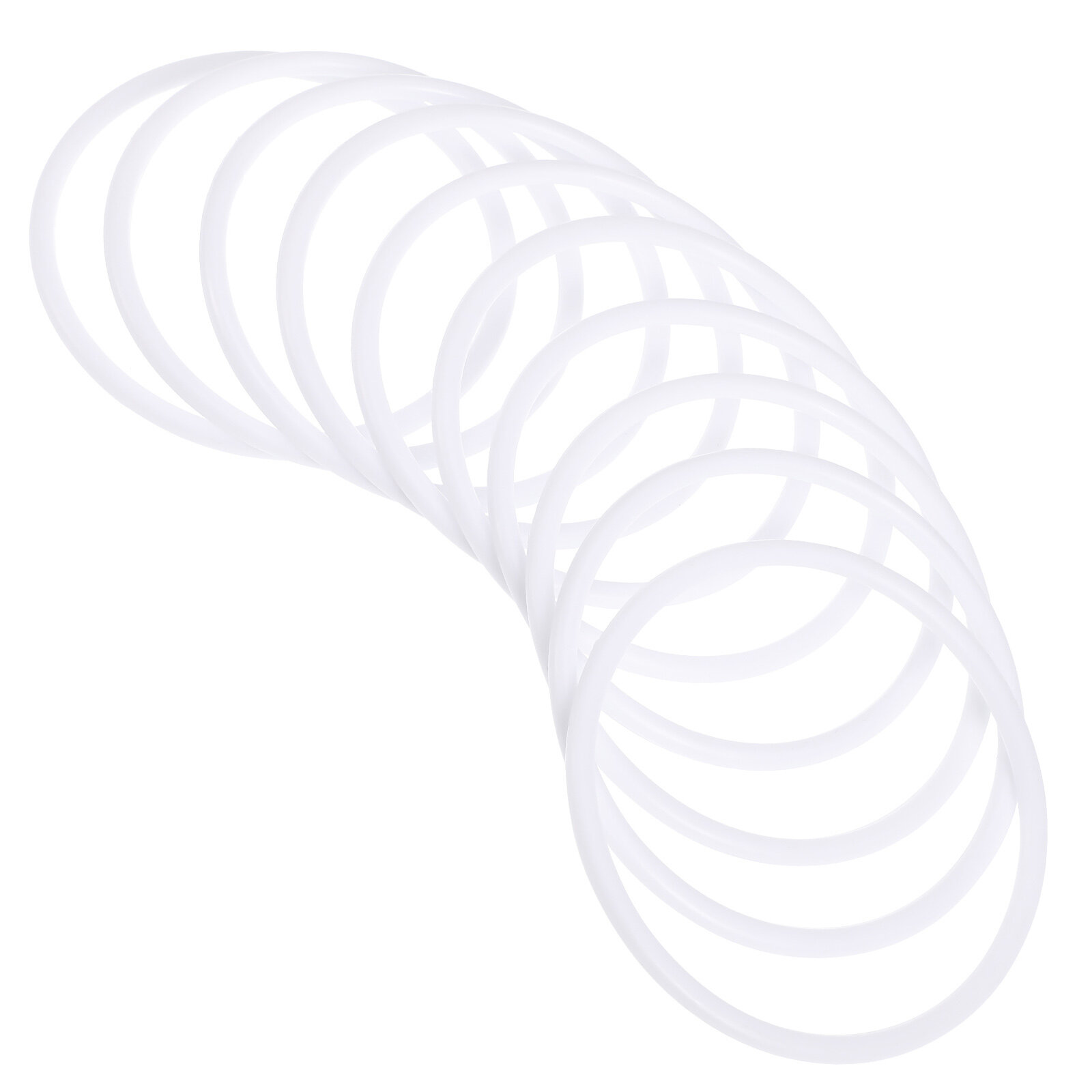 20 круглых колец белого пластика для ловца снов, набор для рукоделия и декора обручи для мандал, подвесных украшений и настенных поделок