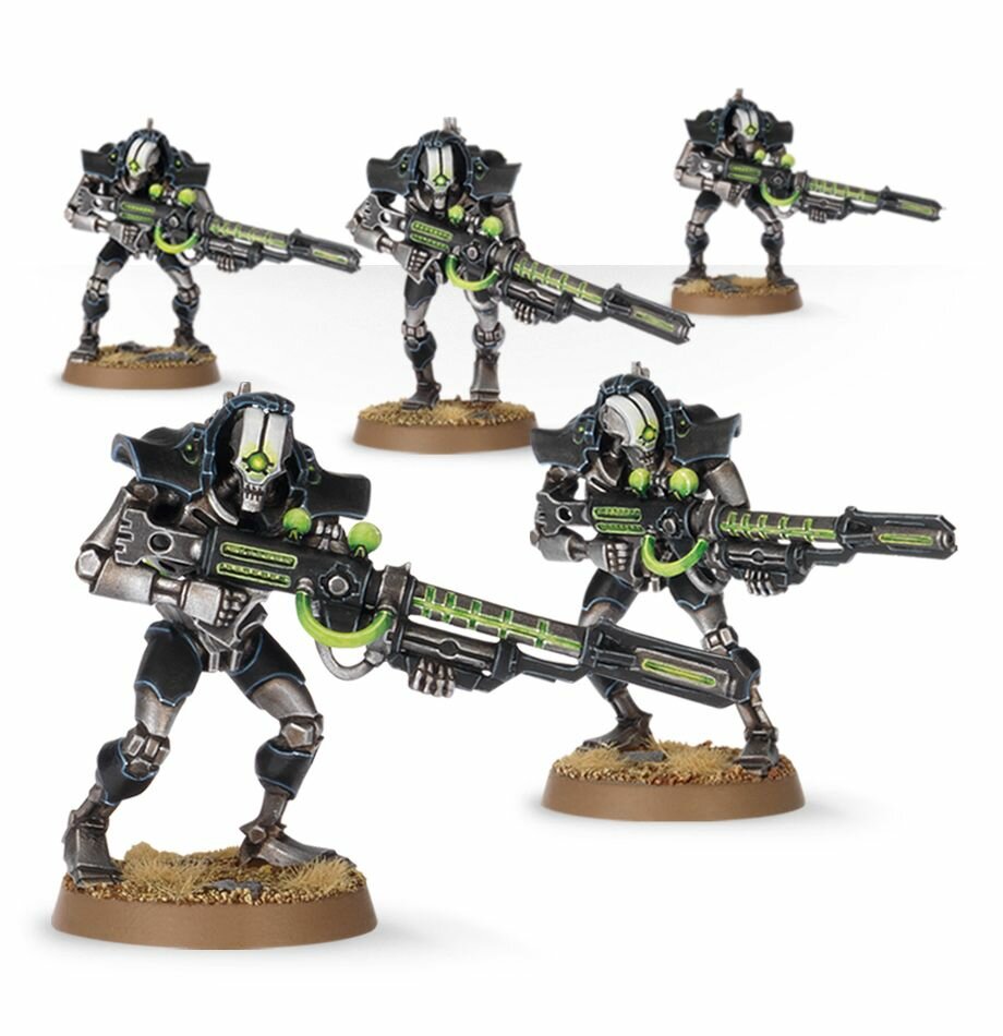 Necron Immortals Deathmarks. С подставками. Warhammer 40.000