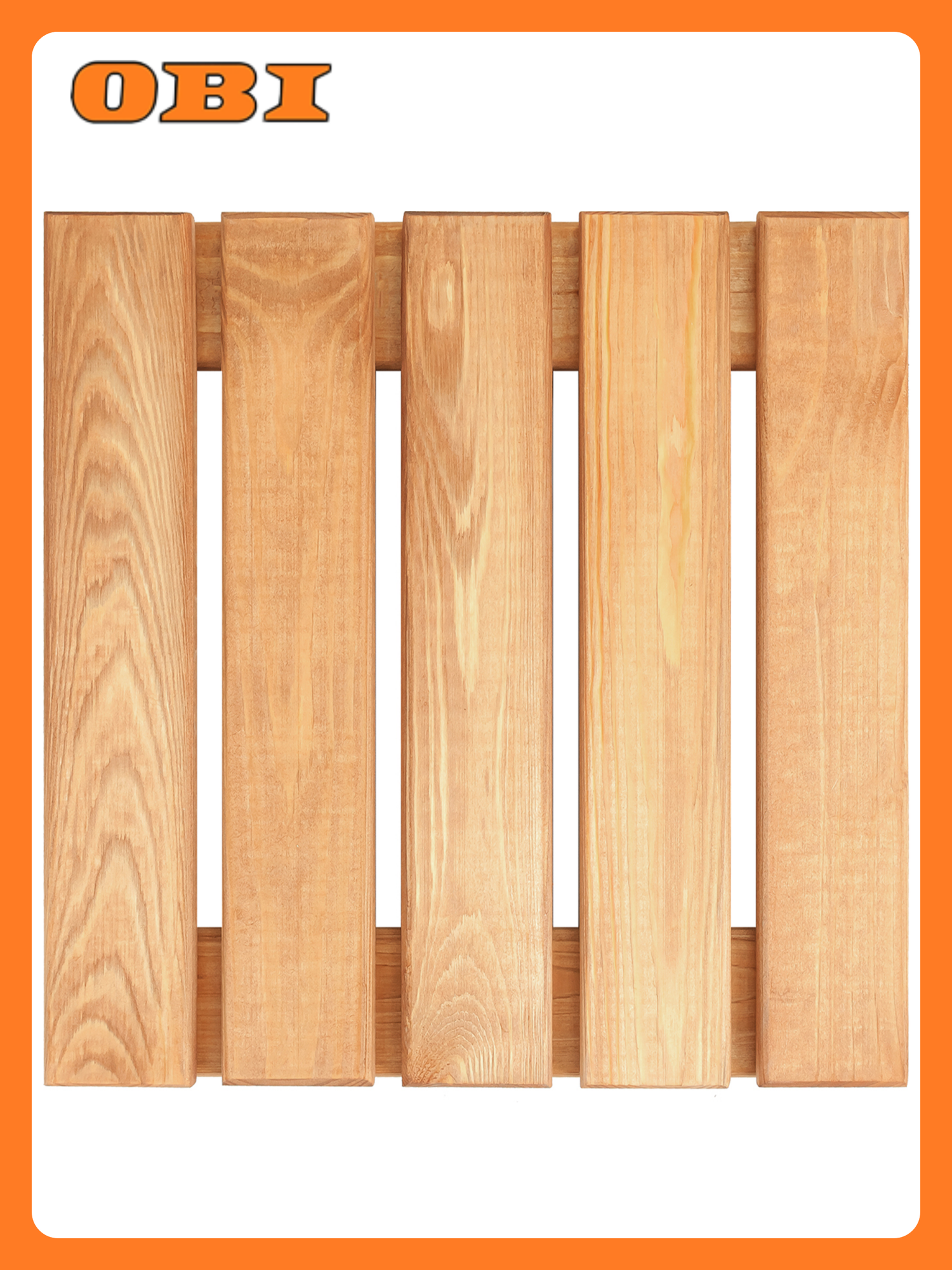 Паркет садовый линейный 40х40х4 см сосна цвет дуб