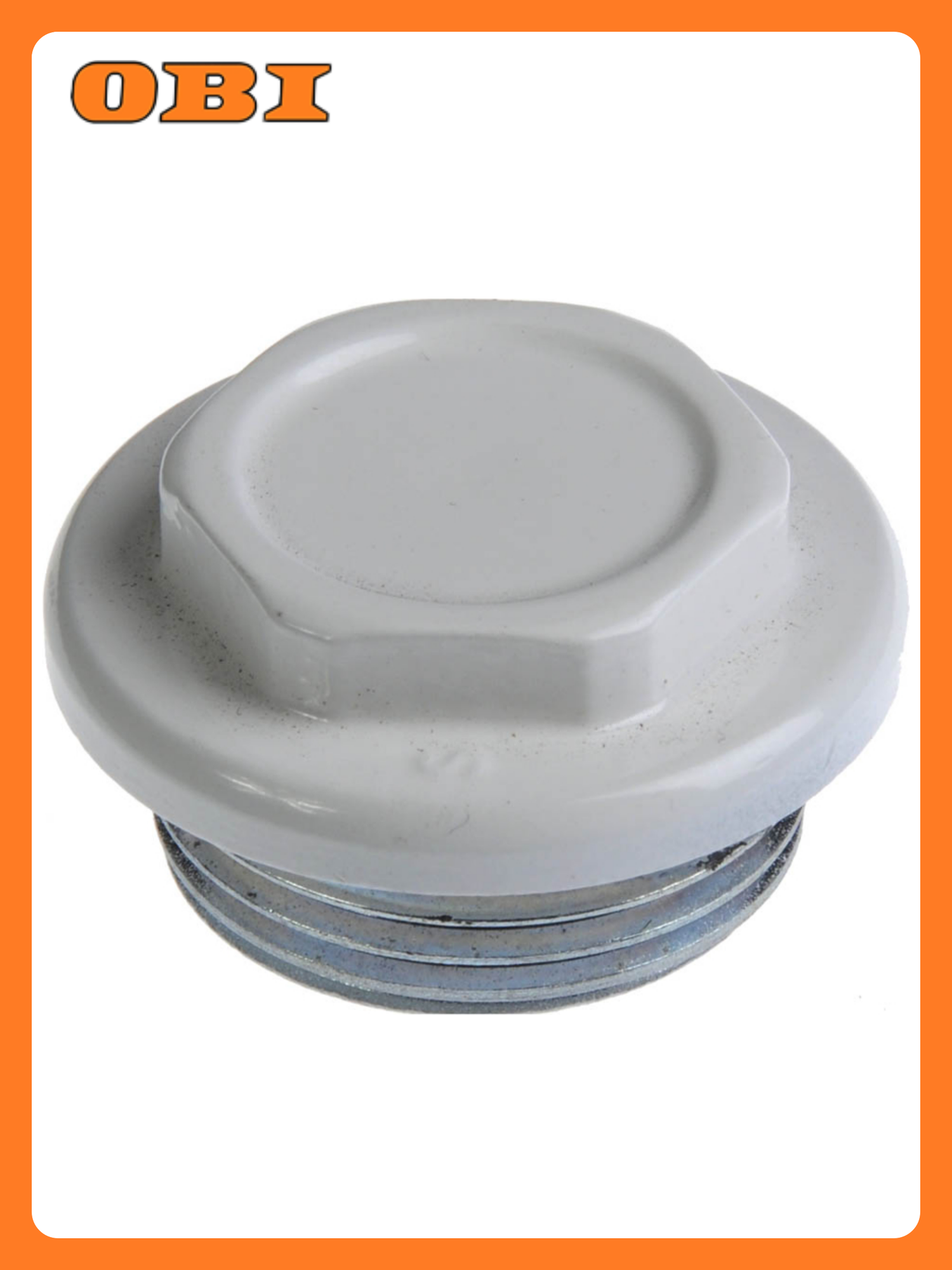 Заглушка для радиатора Masterprof, оцинкованная сталь, левая, белая