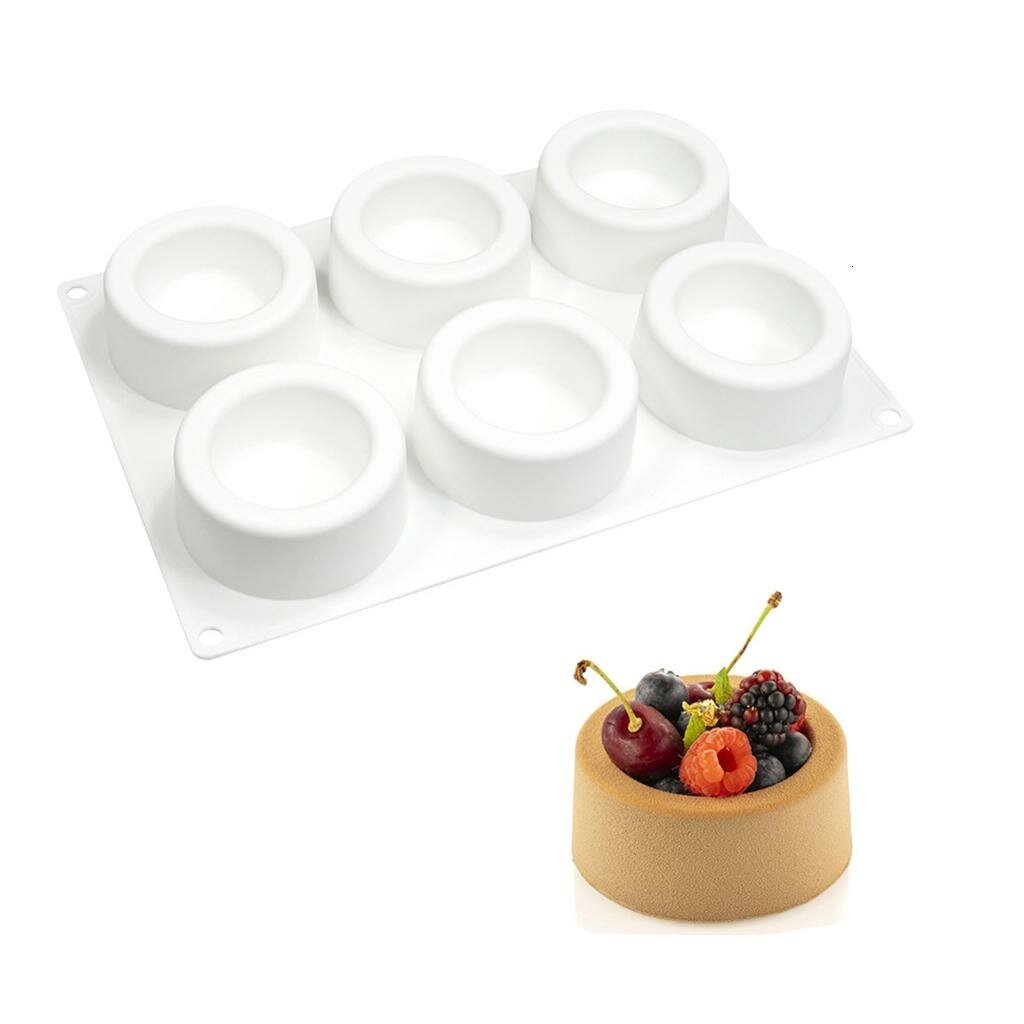 Квадратные силиконовые формы для выпечки, 6 раундов подряд