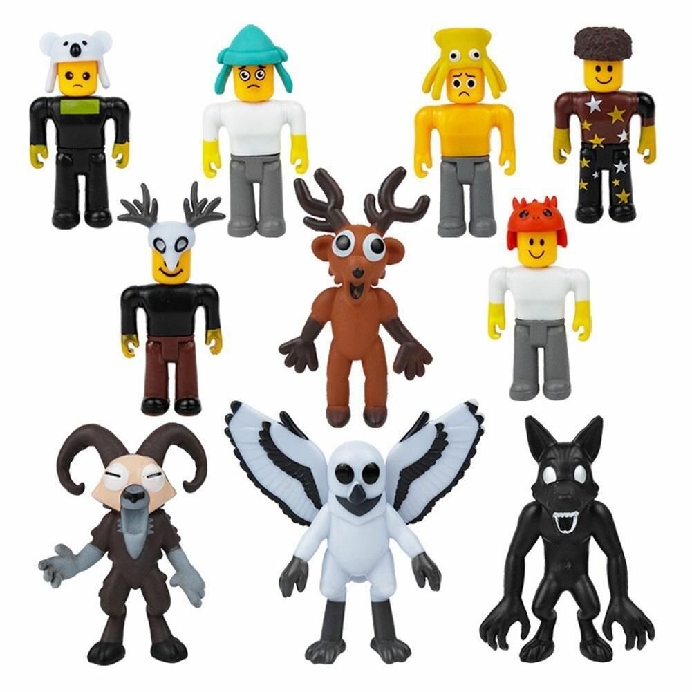 Фигурка лося и совы, коллекционная модель виртуального персонажа, детализированная статуэтка для геймеров, принт из игры в виде животного