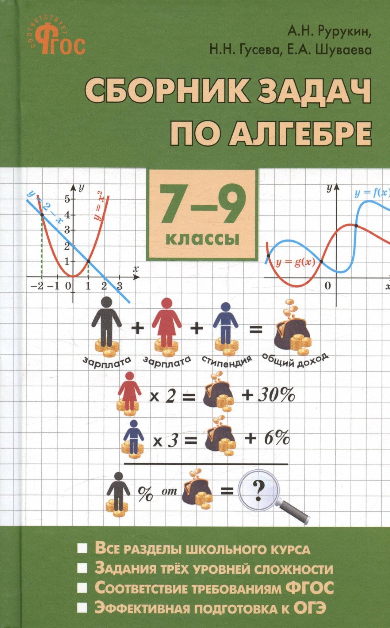 Книга: "Сборник задач по алгебре. 7-9 классы" от Рурукин А, русский язык, Алгебра 7 класс сборники