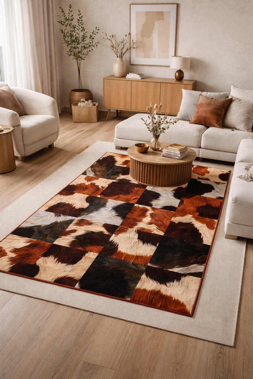 Ковер палас на пол настенный размер: 1,5х2,0 м (150 х 200 см) безворсовый в спальню гостиную на кухню на стену шкура