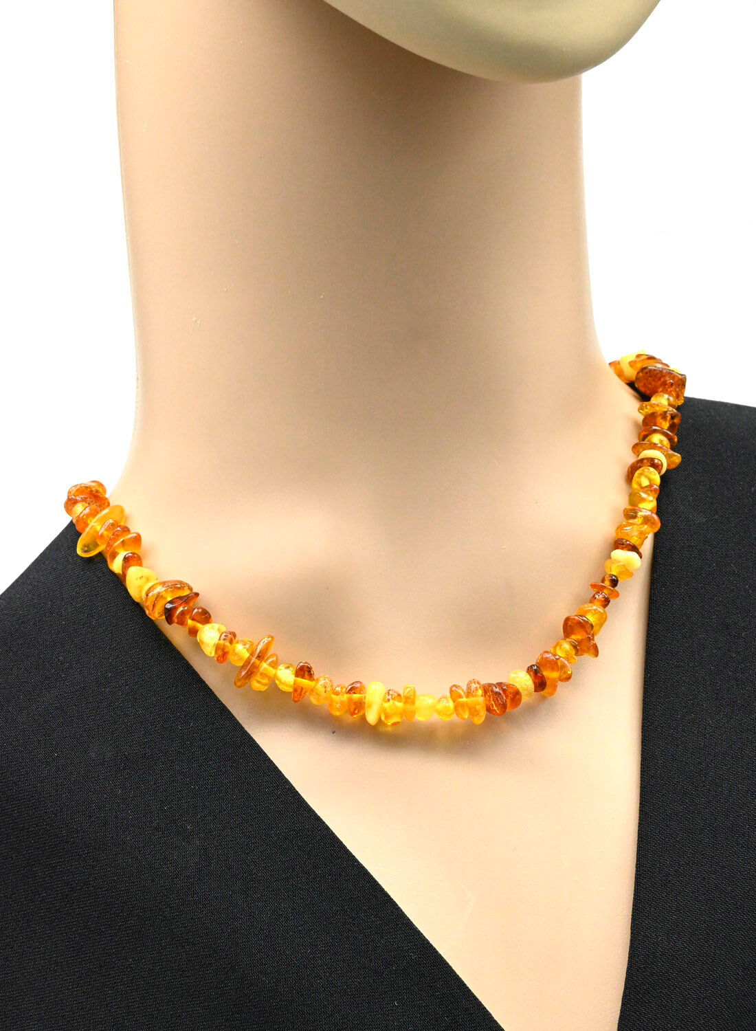 Бусы, янтарь