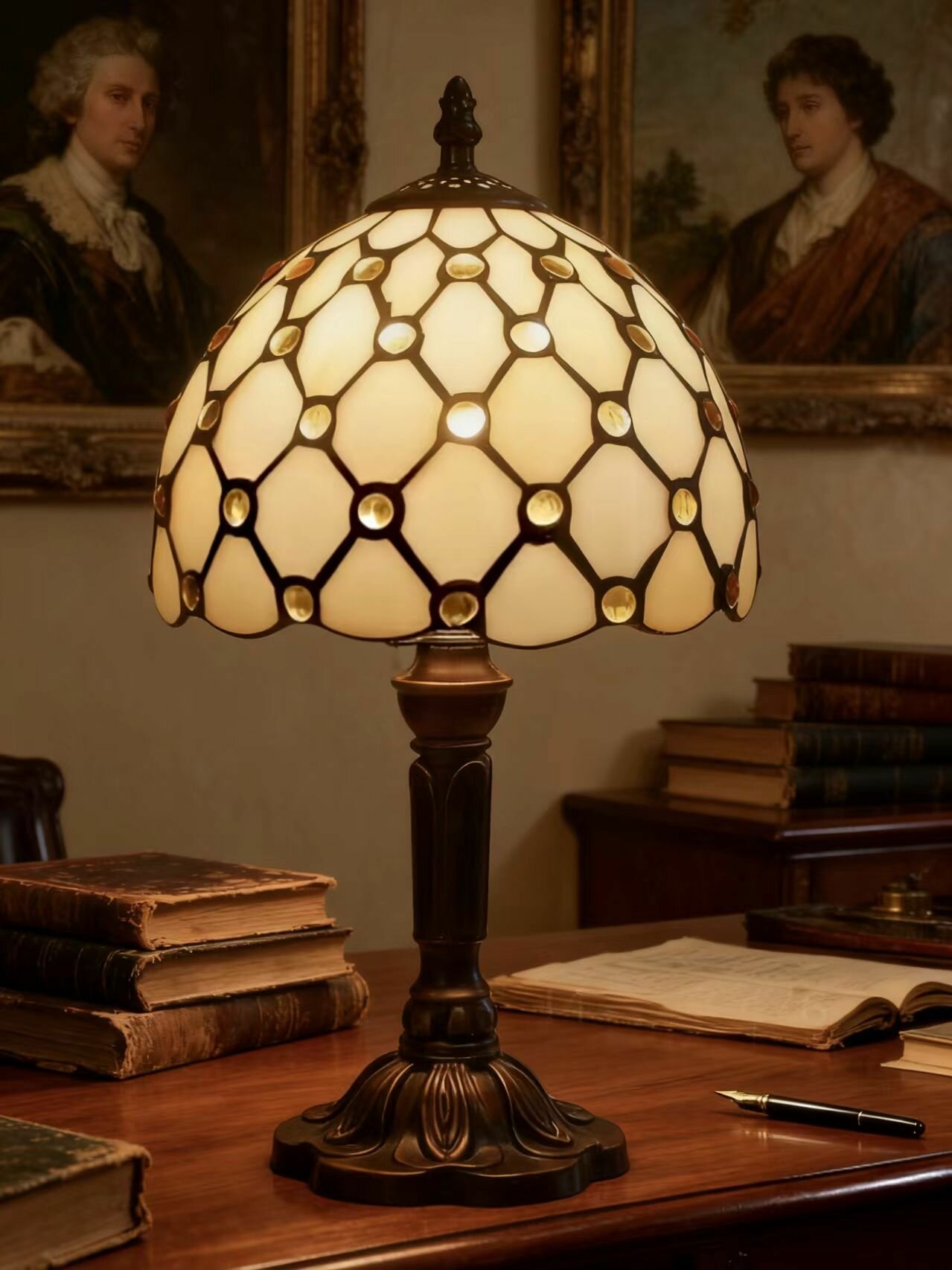 Настольная лампа 20 CM Свет от Тиффани РетроA Р321D