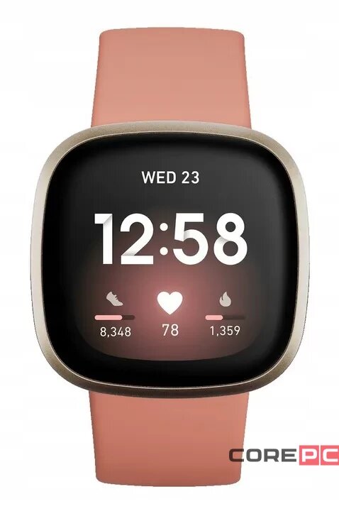 Умные часы Fitbit Versa 3 Wi-Fi NFC (розовый/золотой)