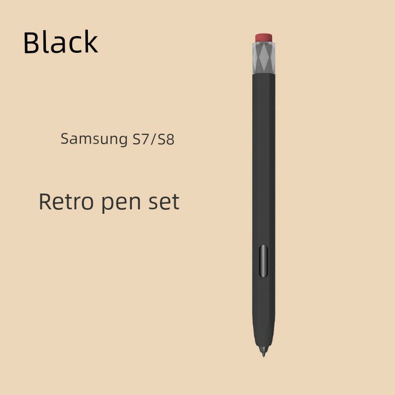 Силиконовый чехол для пера Samsung Tab S7/S8/S9/S10, защитный чехол черного цвета, совместимый с SPen