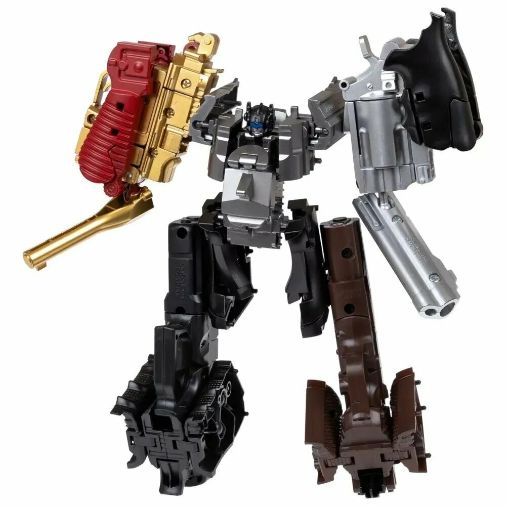 Трансботы Легендарный Арсенал. 1TOY. Большой набор из 5 героев. Робот трансформер большой в пистолет, 5 шт.