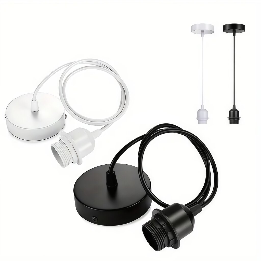 2 резьбовых держателя ламп E27, держатели ламп