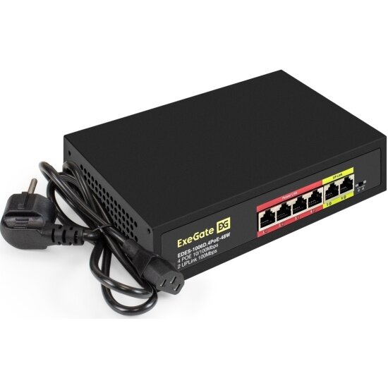 Коммутатор Exegate EDES-1006D.4PoE-48W (EX299020RUS)