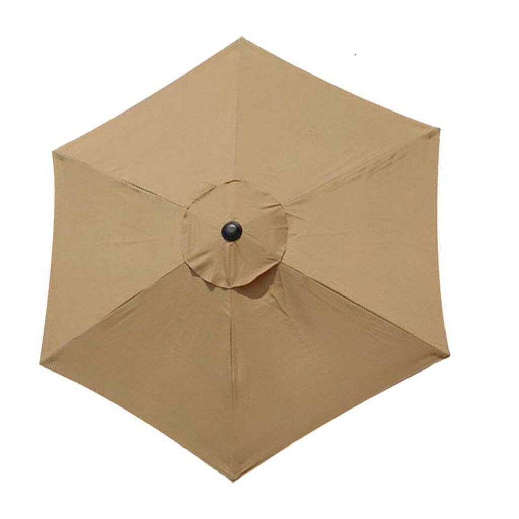 Уличный зонт от солнца, уличный непромокаемый зонт от солнца, садовый зонт, диаметр 2 метра, 6 косточек, поверхность зонта можно заменить-хаки