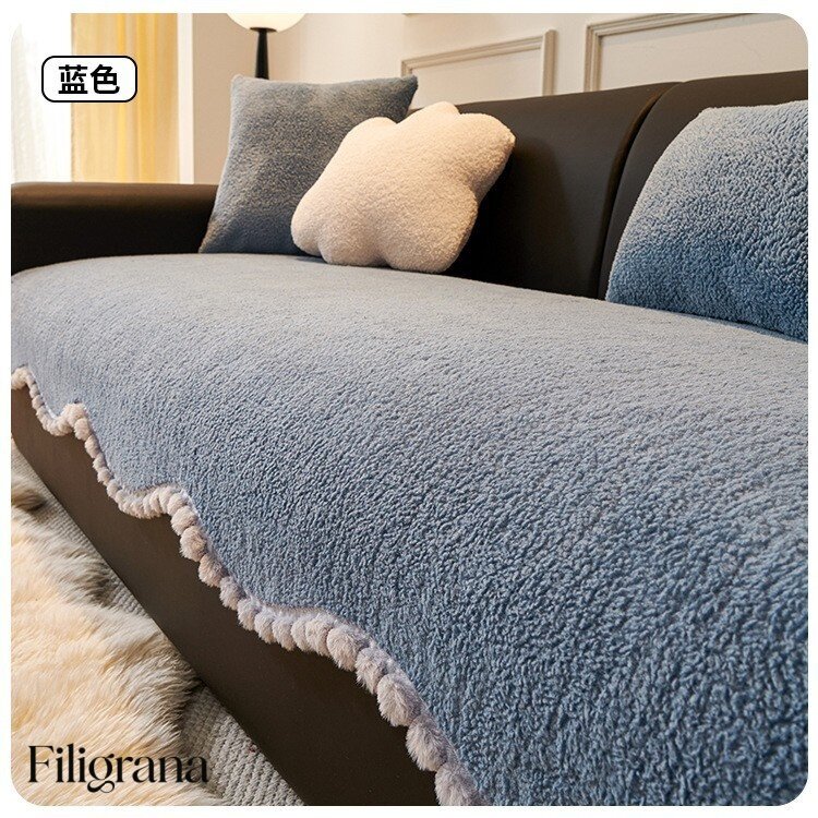 Утолщенная и нескользящая подушка для дивана Filigrana из высококачественной овечьей шерсти.90cm*160cm