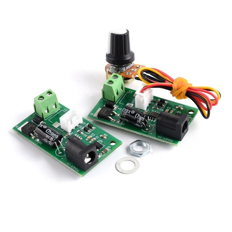 Компактный ШИМ-Регулятор Скорости Двигателя DC6V 12V 24V Вход 3A Выход ABS Корпус Для Электронных Устройств