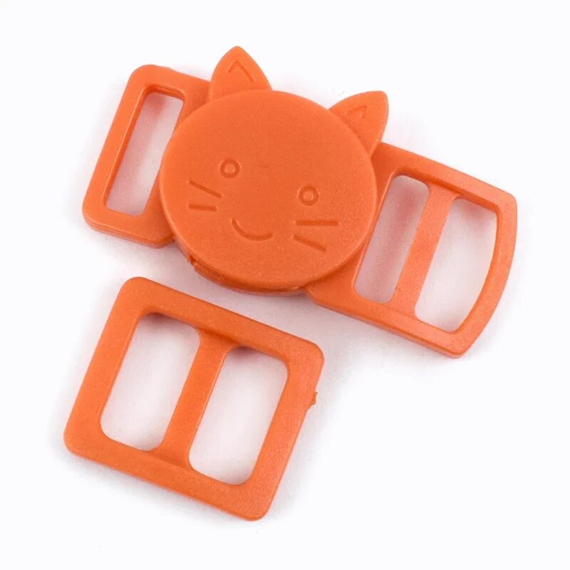 Комплекты пряжек Meetee 10 мм Оранжевый, 50Sets, Orange