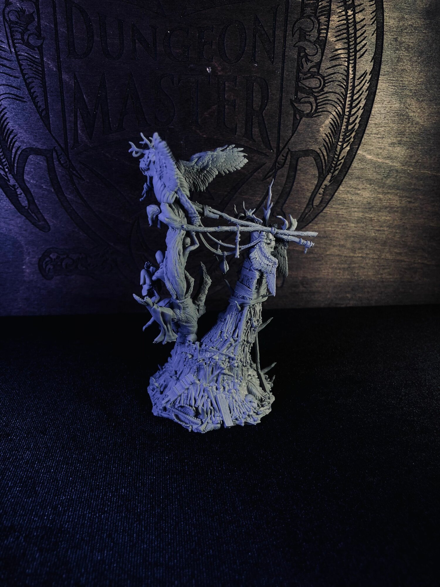 Страшный тотем, алтарь - Террейн, Миниатюра для настольных игр DnD, ДнД, Dungeons & Dragons, Pathfinder.