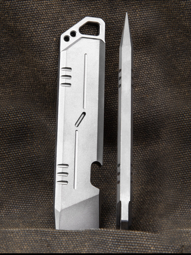 Лом многофункциональный, с открывалкой, серый, титановый сплав