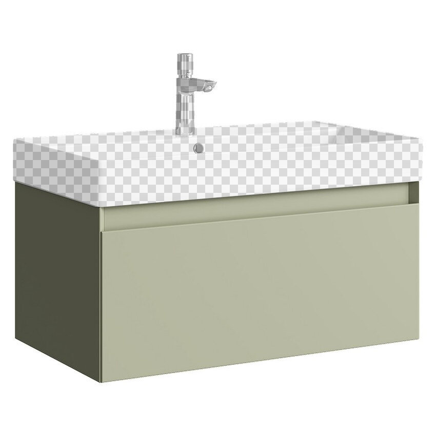 Тумба под раковину Aqwella Geometria GE01081SH шалфей зеленый