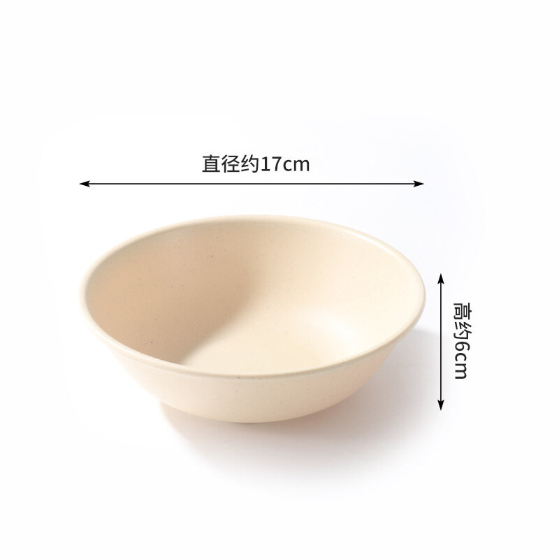 Пшеничная соломенная чаша Оптовая антипадающая пластиковая чаша для студентов миска для риса Домашняя чаша для лапши