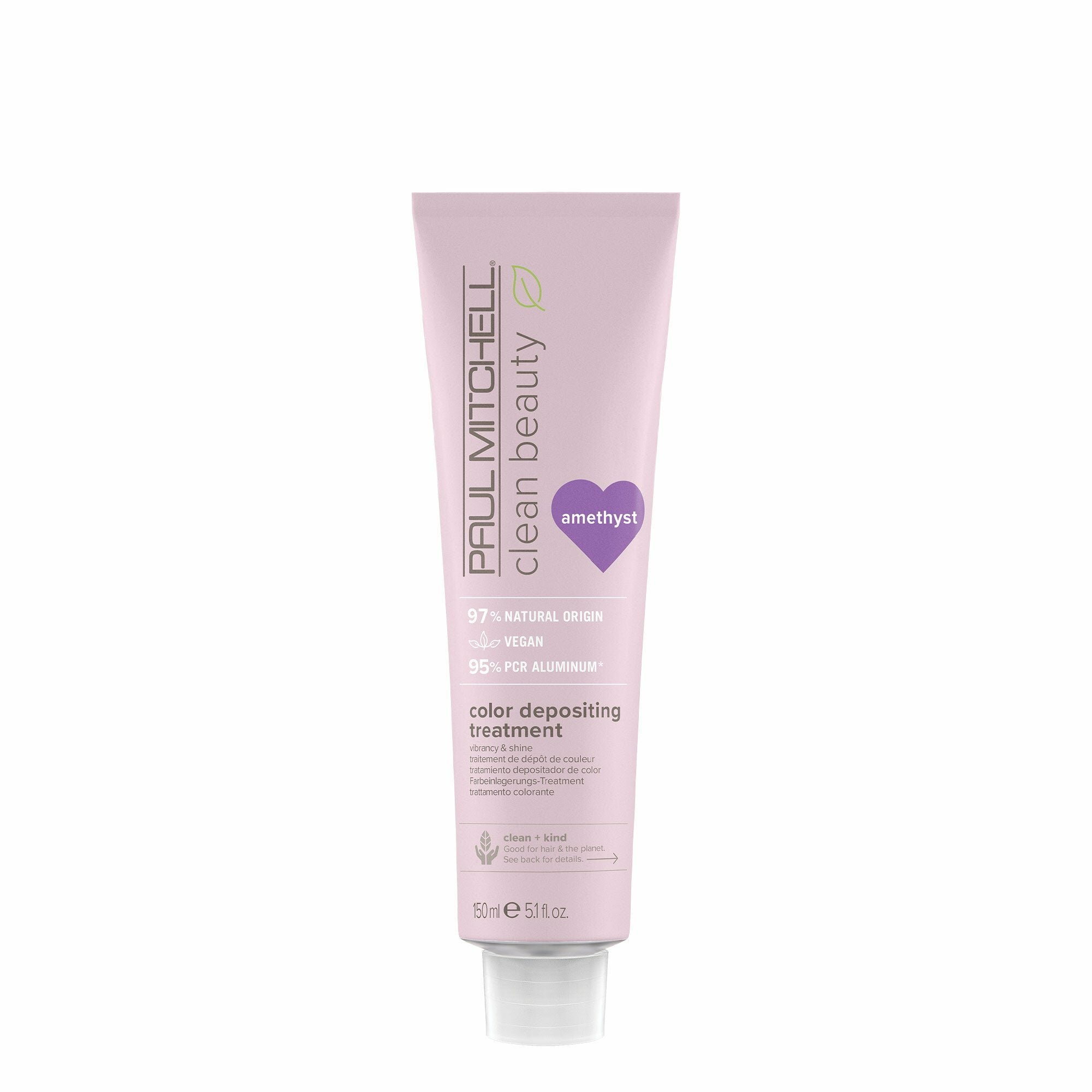Paul Mitchell Питательная маска для окрашенных волос Clean Beauty Color Depositing Treatment 150 мл оттенок amethyst