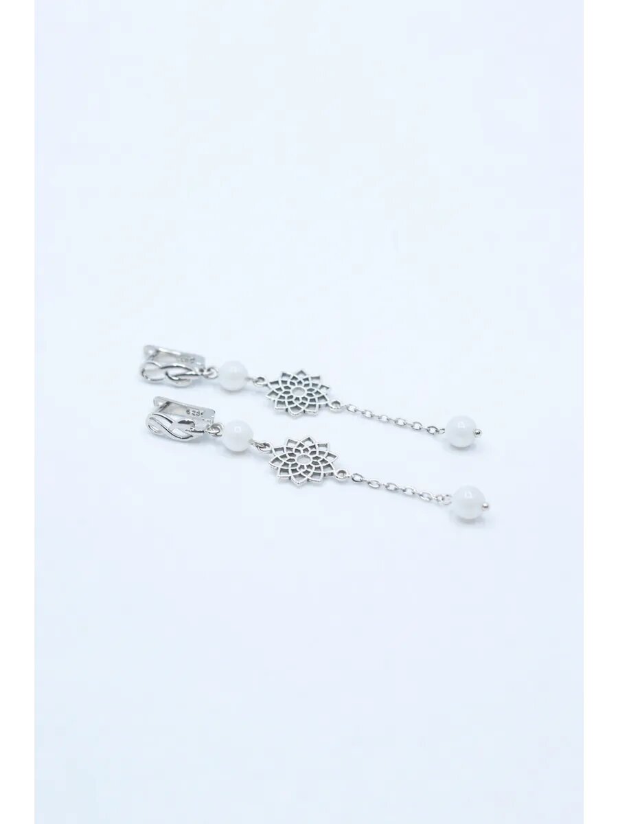 Серьги, агат