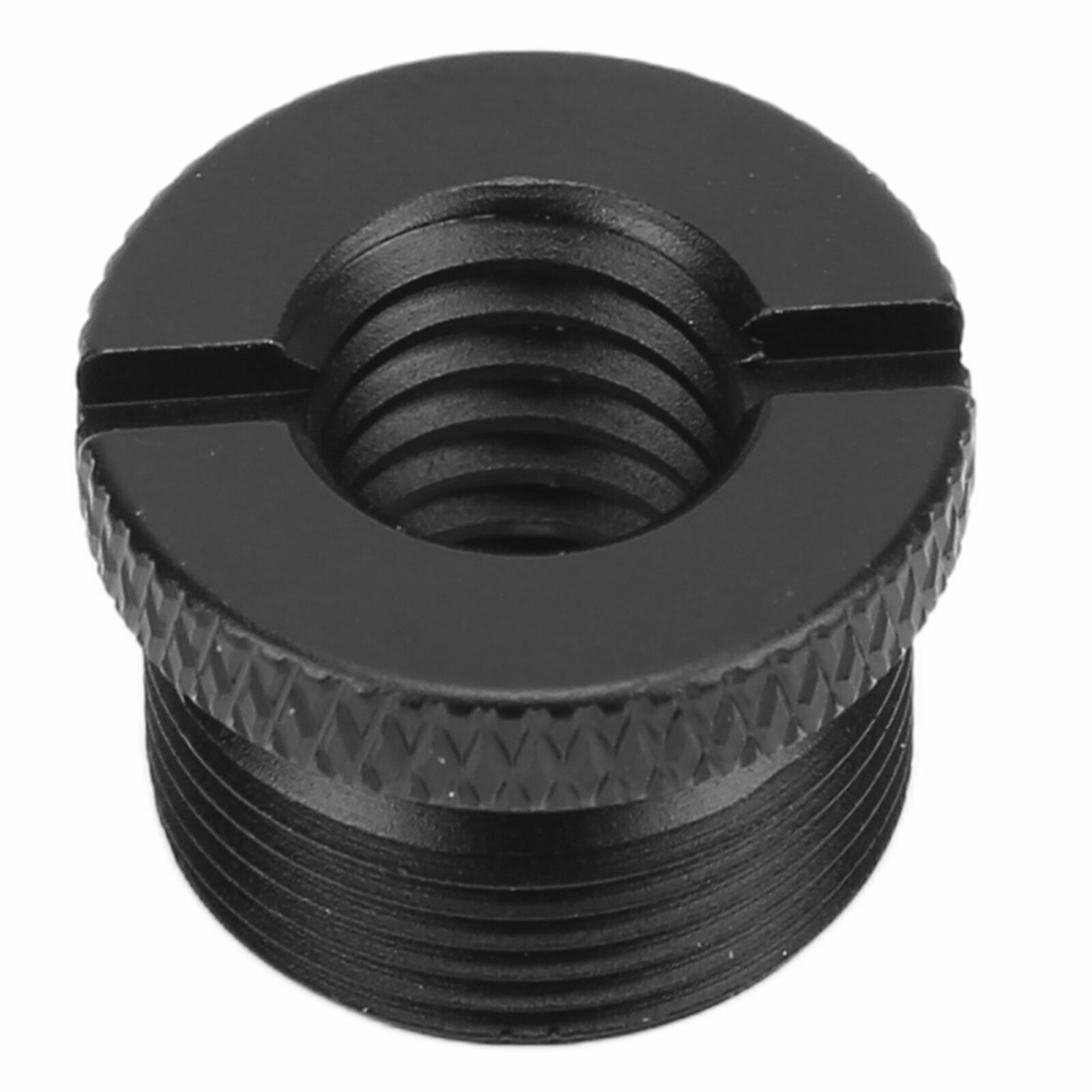 Адаптер с винтовой резьбой для подставки для микрофона Переходник с внутренней резьбой 3/8 дюйма на резьбу с наружной резьбой 5/8 дюймаЧерный F19A