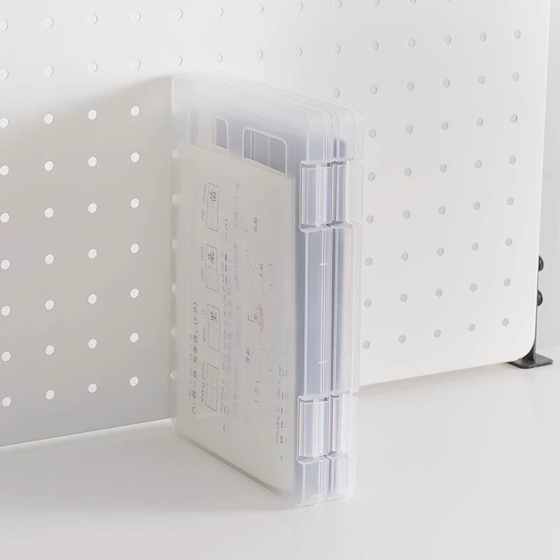 Прозрачный ящик для хранения бумаг формата А5, многофункциональный настольный органайзер для студенческих контрольных