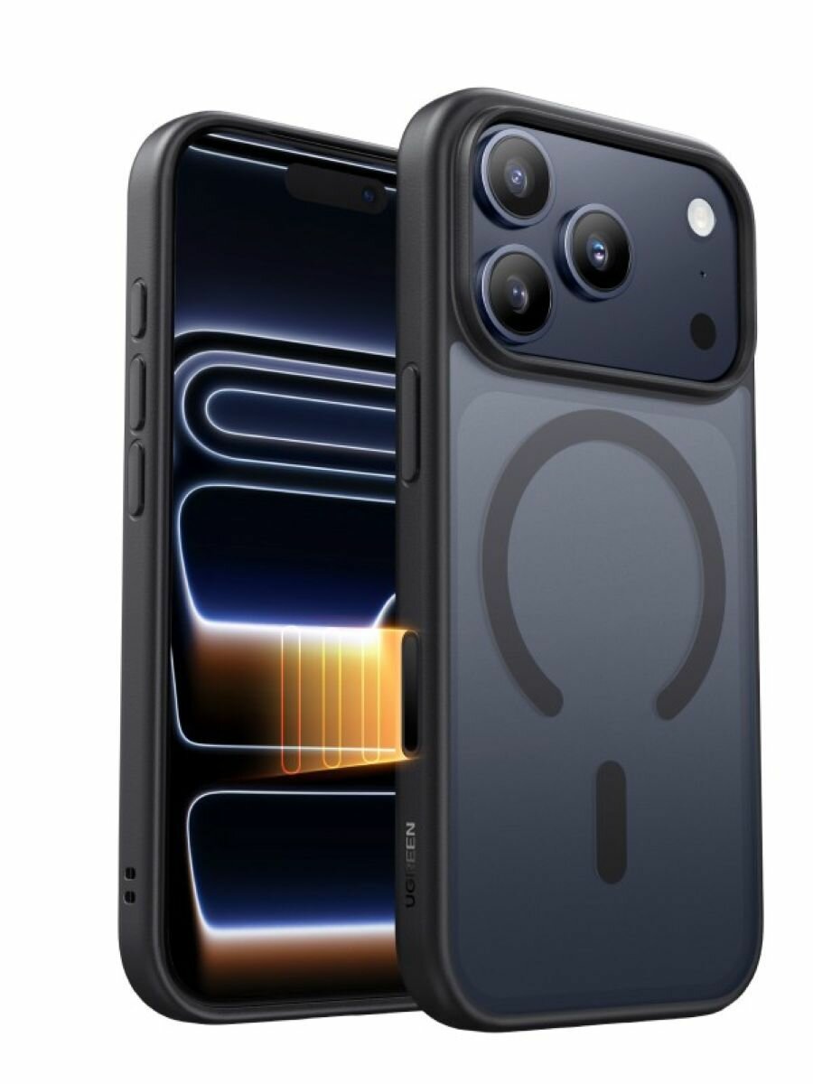 Чехол защитный магнитный UGREEN CA249 (85605) Magnetic Protective Case for iPhone 17 Pro Max 6,9'. Цвет: черный