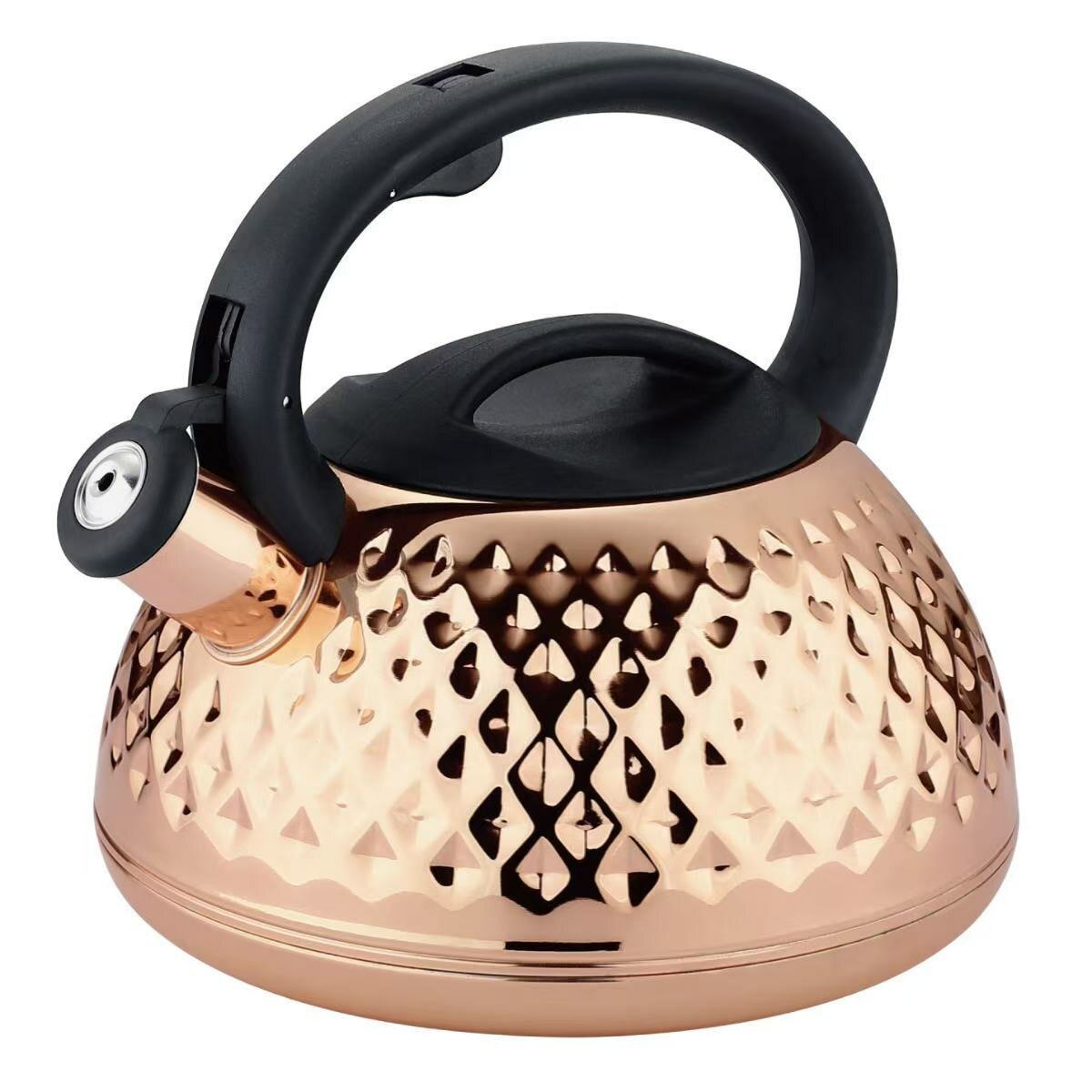 Нержавеющий чайник с свистком, премиум-качество, для дома, подходит для газовых и индукционных плит, 3 л