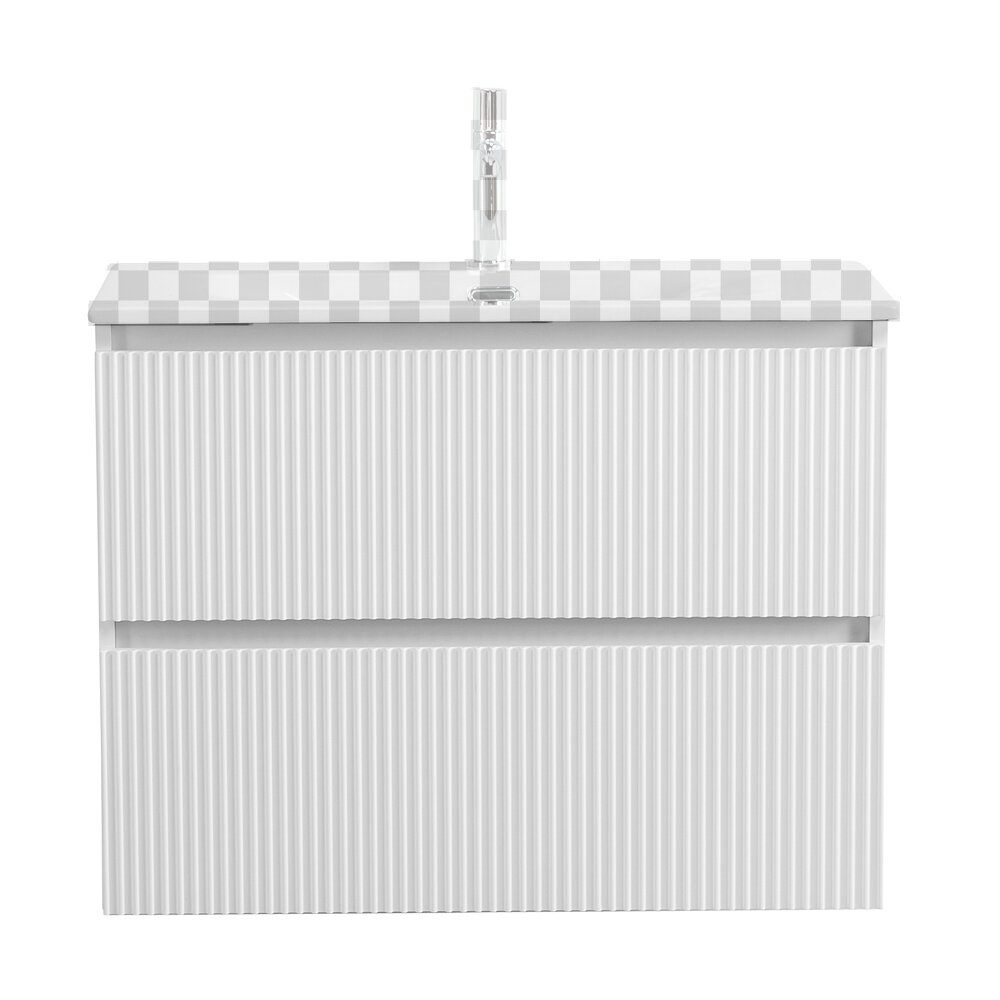 Тумба под раковину BelBagno UNO 80 UNO-800-2C-SO-BO Bianco Opaco