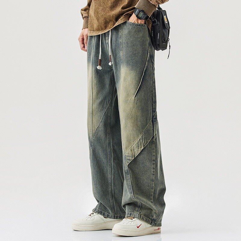 MON Джинсы Парные Шорты Деним Американские Камуфляжные Многокарманные Деним, Размер_L