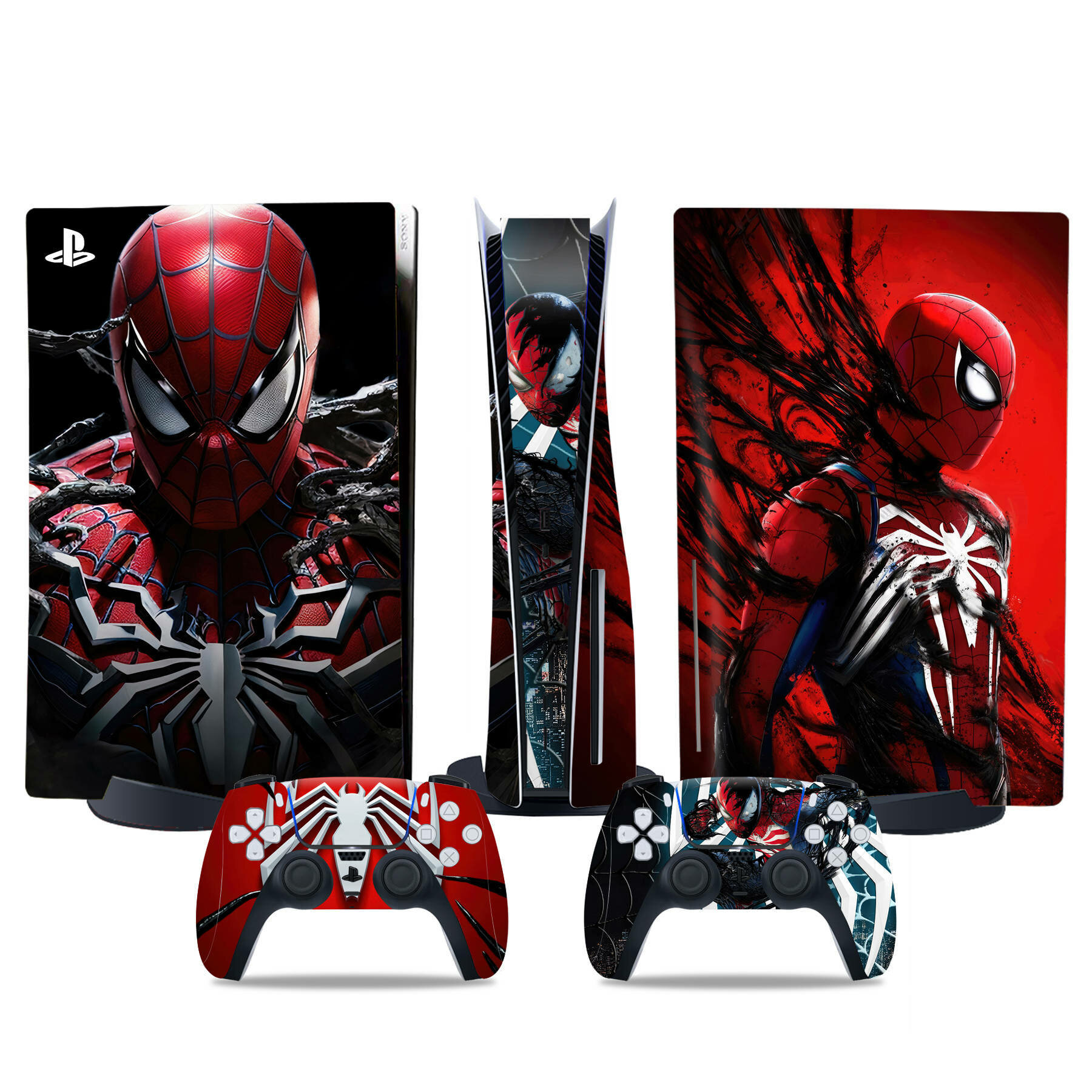 Наклейки Spider-Man 2 Limited Edition для PS5, наклейки на весь корпус, защитные пленки для экрана, ограниченная серия.
