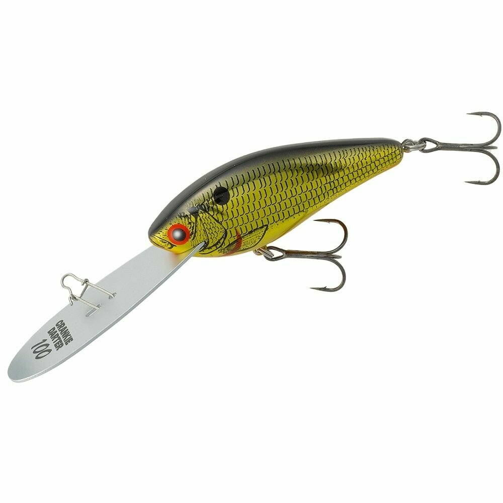 Японский воблер крэнк на щуку Tiemco Crankie Darter 100, 13 г, #02 Classic Gold / Рыболовные приманки