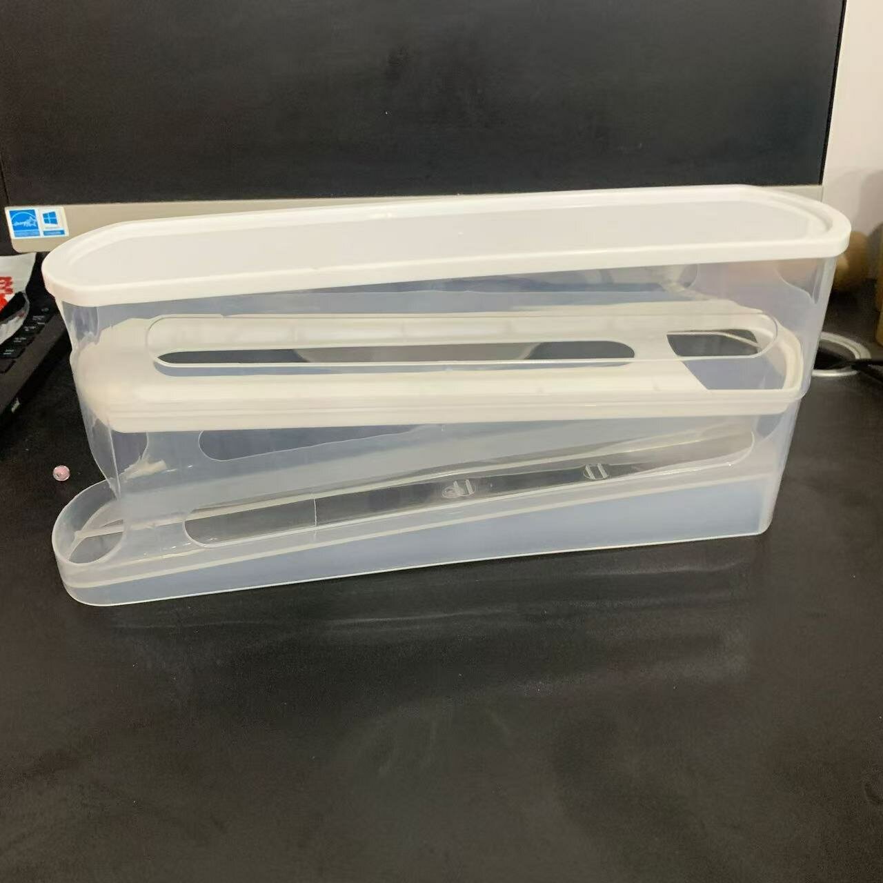 Трансграничный новый холодильник с яйцом и яйцом стойка для хранения Rolldown Egg Dispenser Яйца коробка Новый