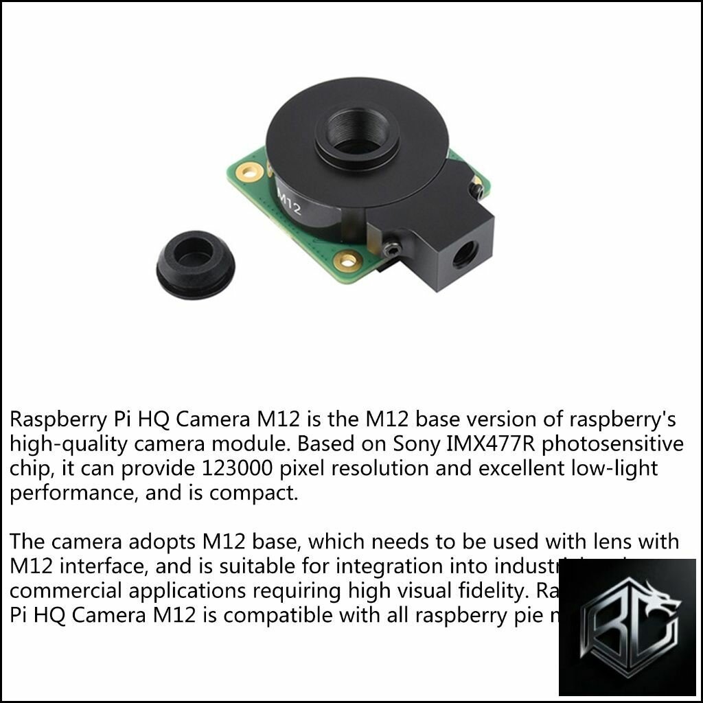 Камера IMX477R для Raspberry Pi 4B