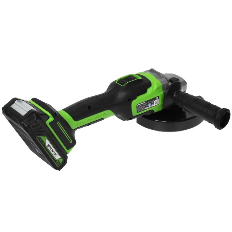 Угловая шлифмашина аккумуляторная GREENWORKS GD24AG