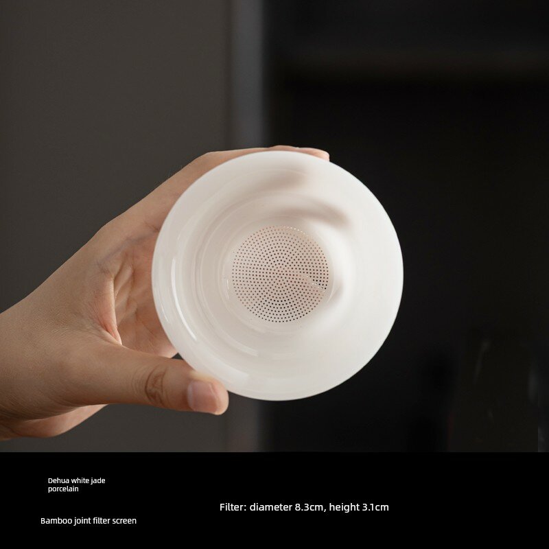 Чайный фильтр из ледяного нефрита, сепаратор для чая, сетчатый фильтр для чая, аксессуары для чайного сервиза кунг-фу,